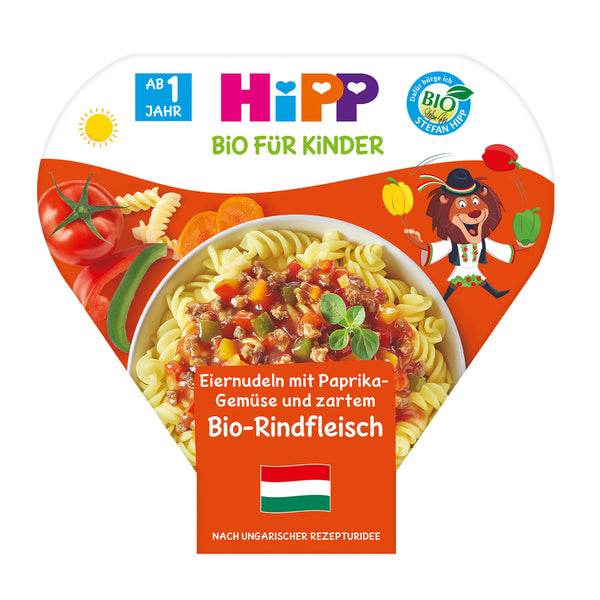 HiPP Children’s Plate Egg Noodles with Organic Beef - Beyond Milk